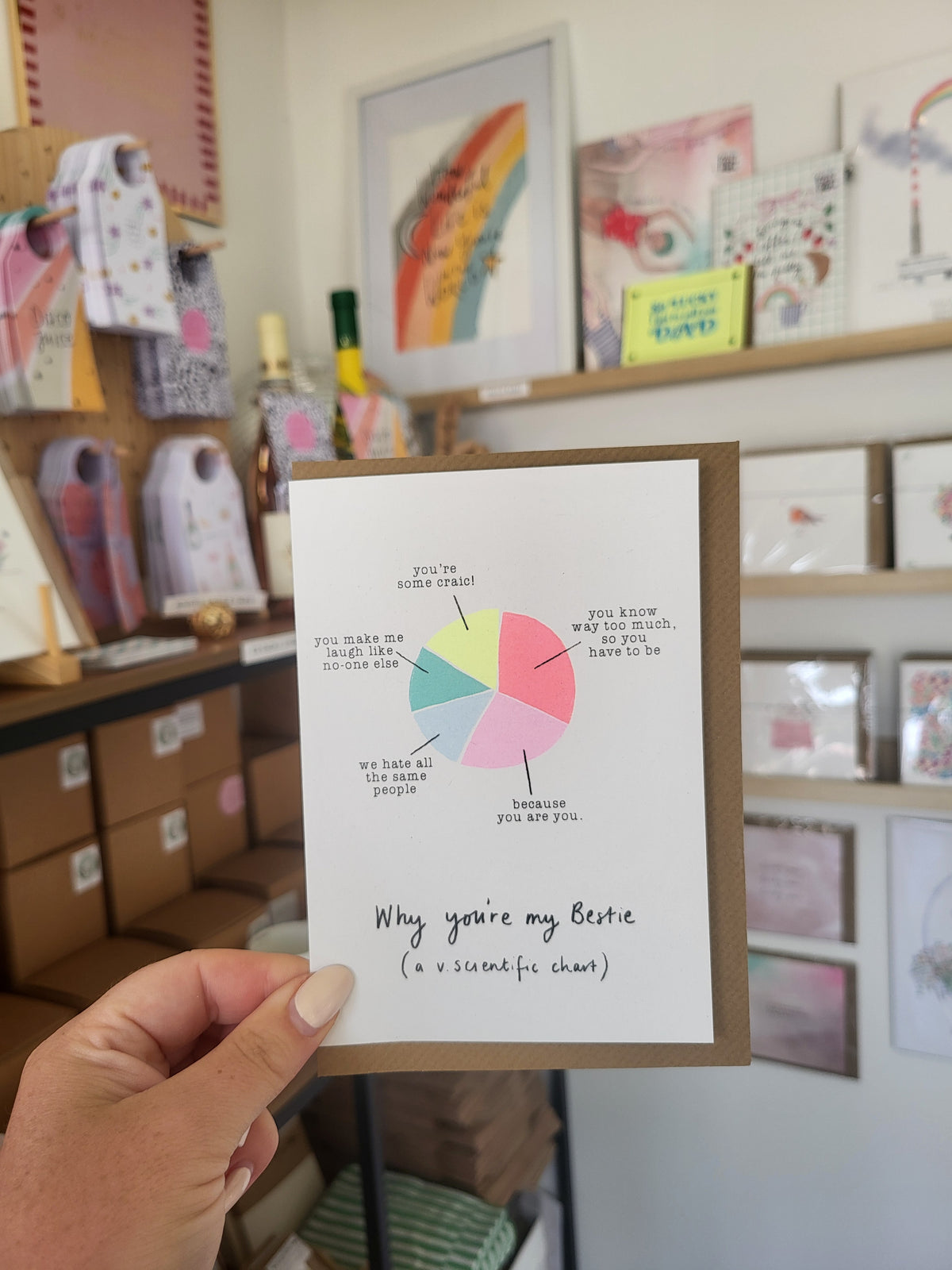 Neon Pop! Bestie pie chart — PickledPomPom